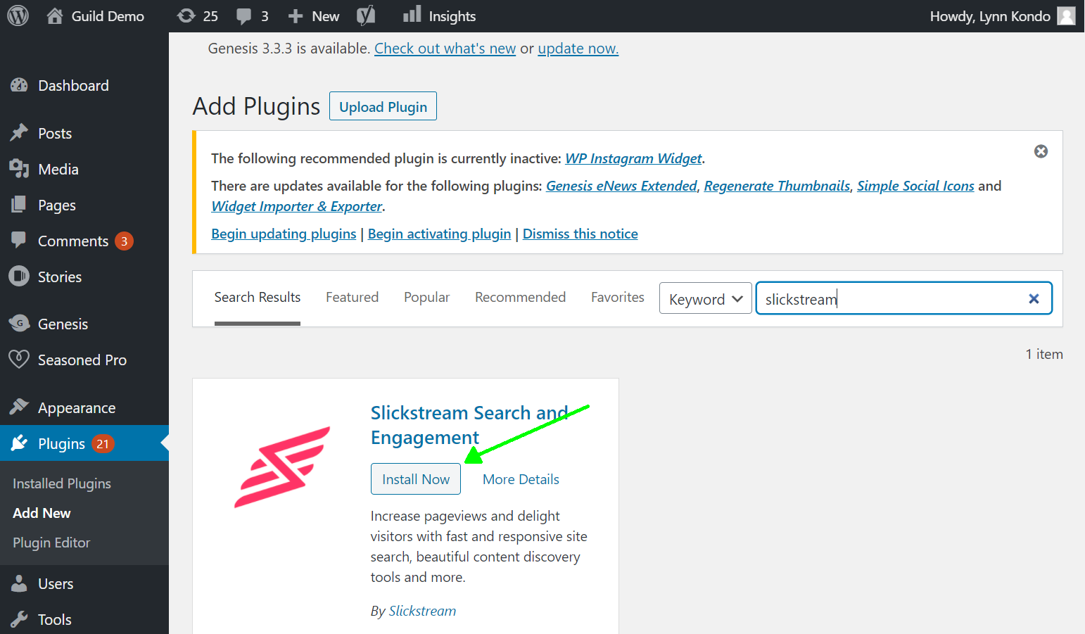 How To Install the Slickstream Plugin